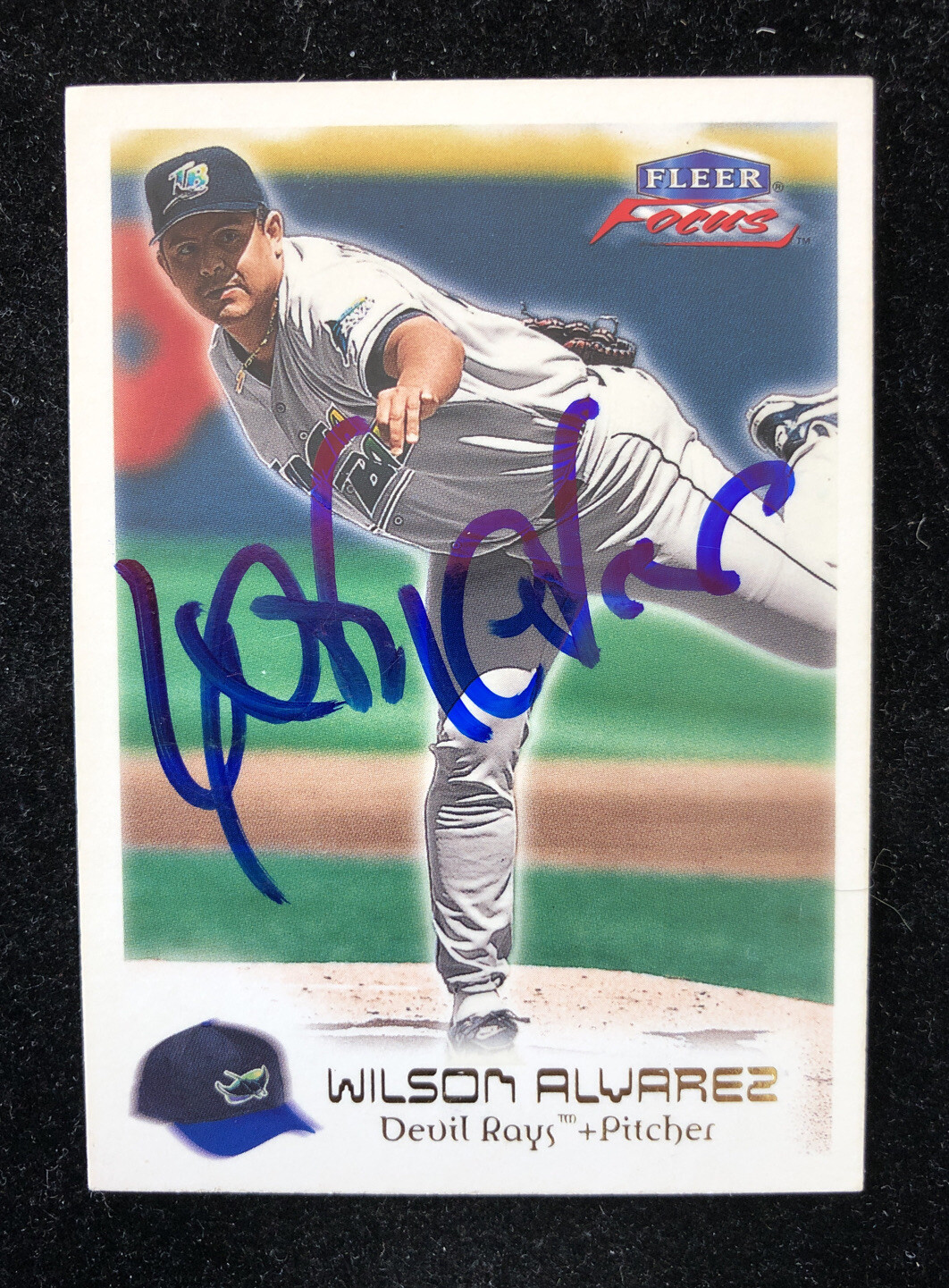 WILSON ALVAREZ 2000 FLEER FOCUS AUTOGRAPHED SIGNED AUTO BASEBALL CARD ...