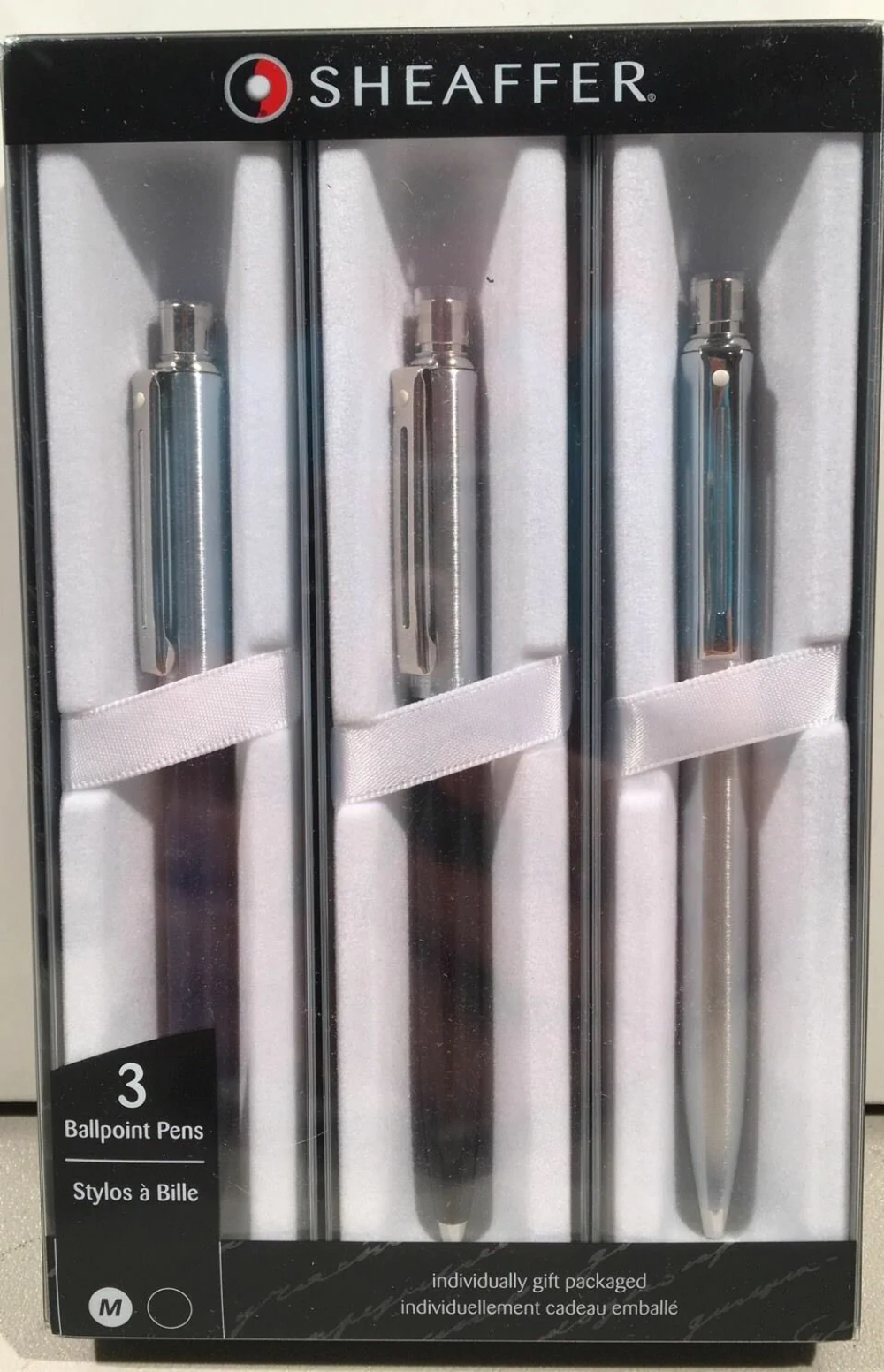 Sheaffer 9858M3 Sentinel Ballpoint Pen Gift Set 3 Pk Black Brand New | eBay