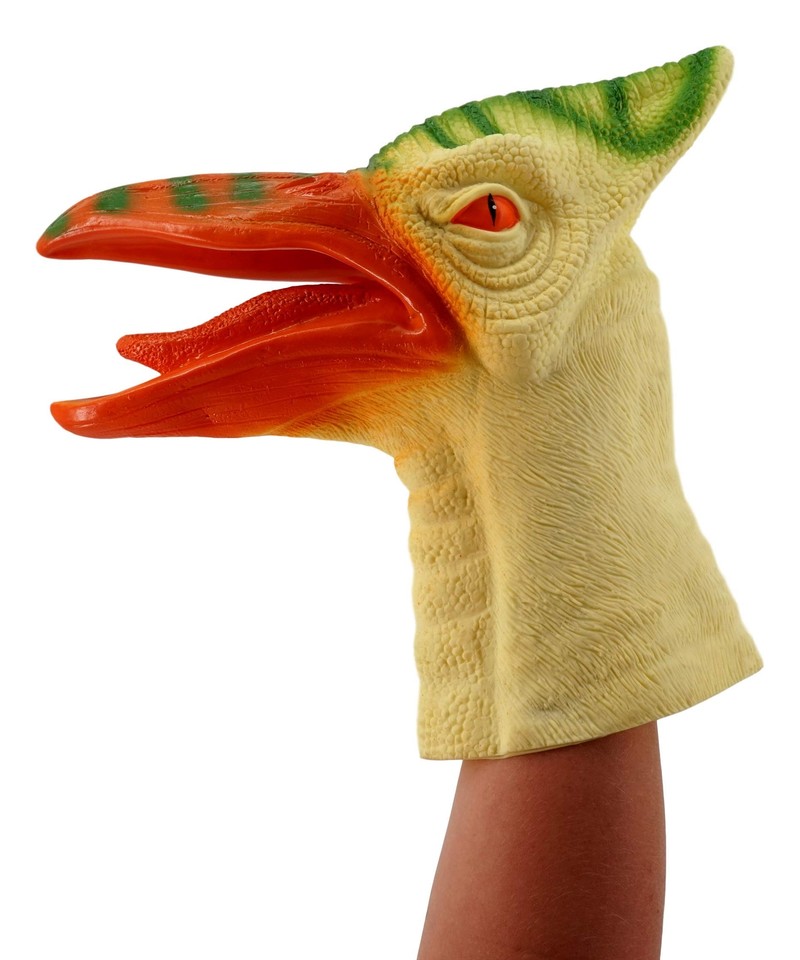 Realistic Dinosaur Hand Puppet Coloring Book Pencil Bundle Soft Touch ...