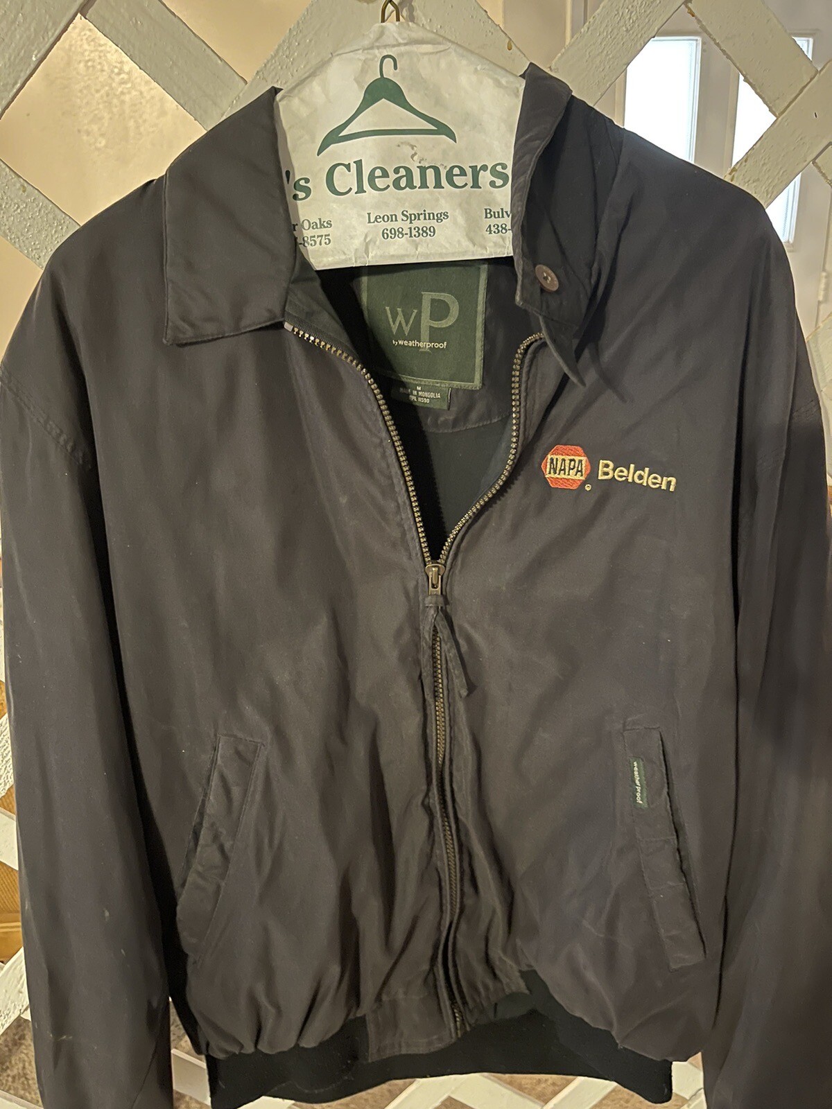 NAPA Auto Parts Vintage 90s Jacket Medium USA Made Dark Blue Weather ...