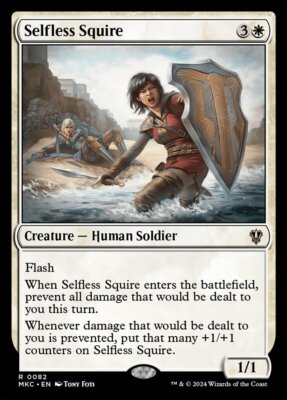 MTG Commander MKM R Selfless Squire #0082 | eBay