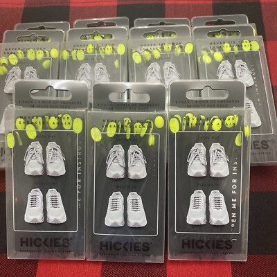 Hickies Slip-On Shoe Lacing System Black Elastic Adjustable Lot Of 12 ...