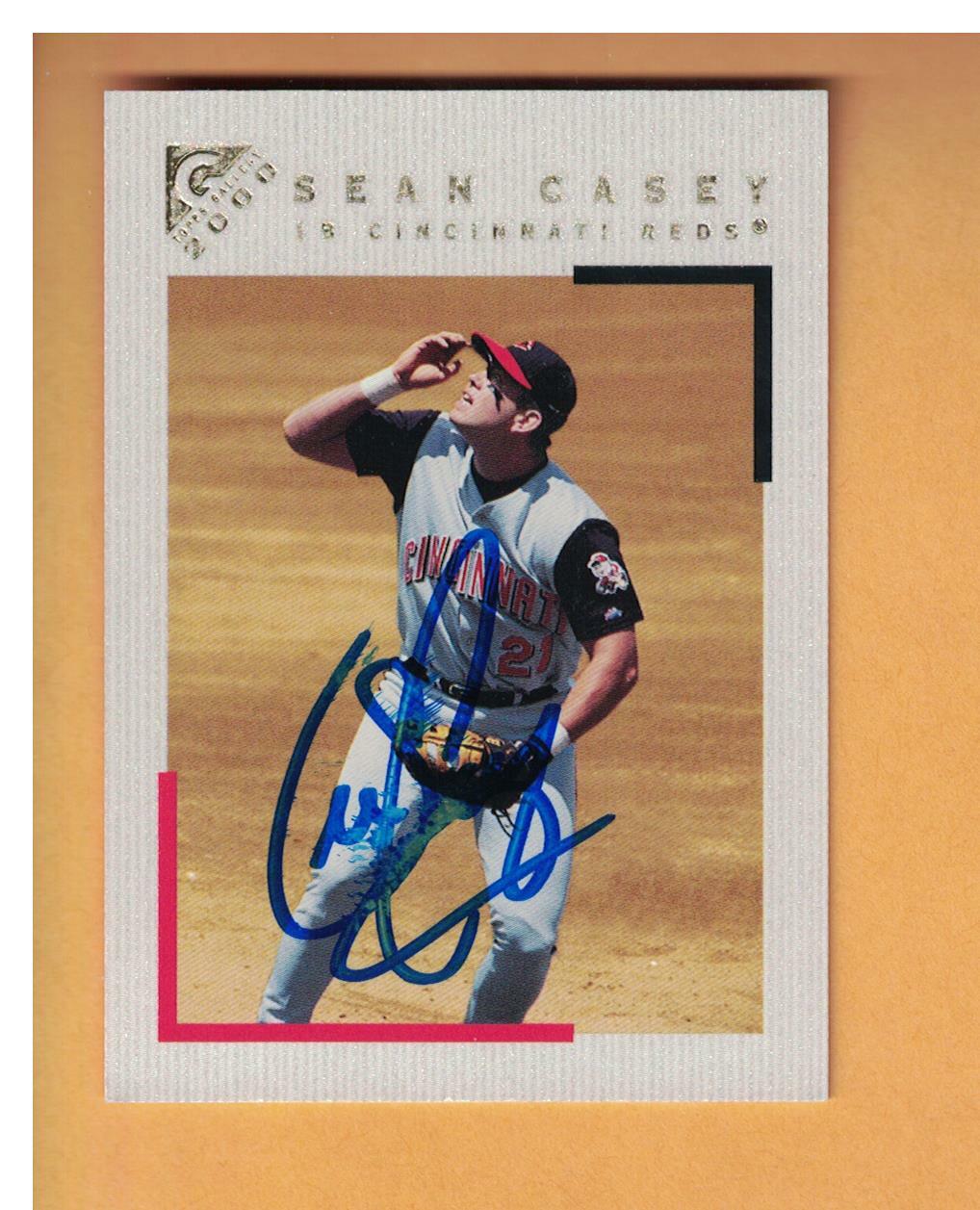 Sean Casey AUTOGRAPHED 2000 Topps Gallery Baseball Card Signed ...