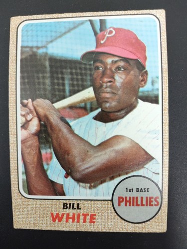 1968 Topps Baseball #190 Bill White Philadelphia Phillies - Ex **FREE ...