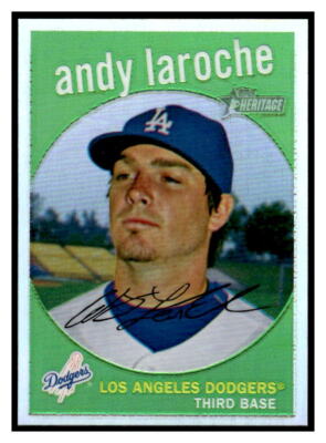 C153 2008 Topps Heritage Chrome Refractors Andy LaRoche Los Angeles ...