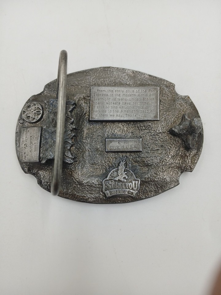 Vintage 1986 U.S Mail Postal Worker Belt Buckle Siskiyou K-40 Made In ...