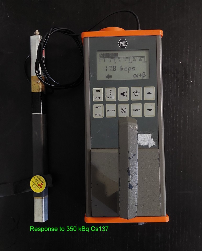 ALPHA SPECTRA NaI(Tl) 12.7*12.7*76 mm scintillation detector with 5 Ft ...