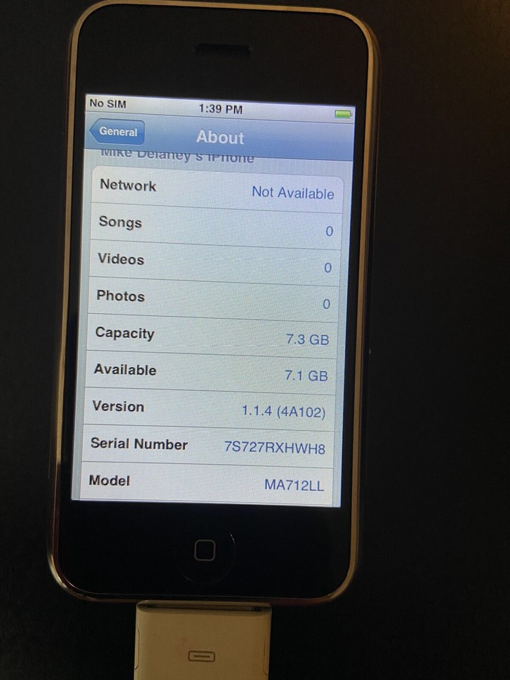 Apple iPhone 1st Generation - 8GB - Silver (AT&T) | eBay