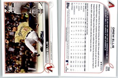 Drew Ellis 2022 Topps 582 Montgomery Stamped Set #298 Diamondbacks RC ...