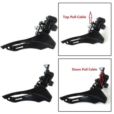 Clamp-on Front Derailleur 31.8mm Clamp Bottom/Top Pull Front Mech Road ...