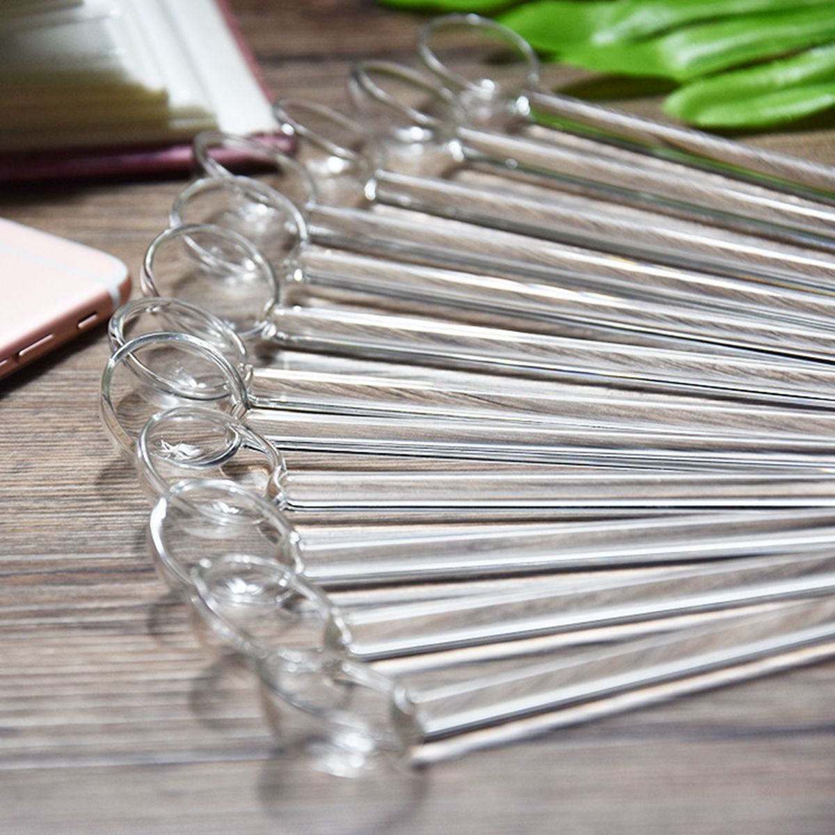 Espresso Heat-Resistant Stirring Tool Glass Teaspoon Coffee Scoop ...