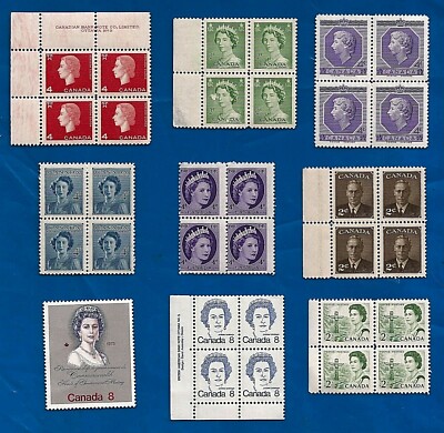 1948 1953 etc. MINT Princess + Queen Elizabeth postage stamps + blocks ...