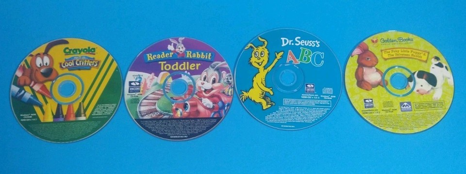 2001 Toddler Fun & Skills Pack PC CD-ROM Reader Rabbit Dr. Seuss for ...