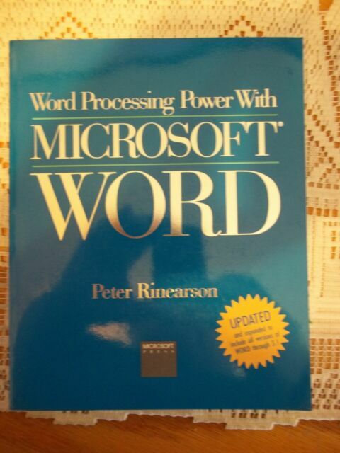Word Processing Power with Microsoft Word by Peter M. Rinearson (1986 ...