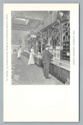 The Automat ~ Antique COFFEE Machine PMC Private Mailing Card ...
