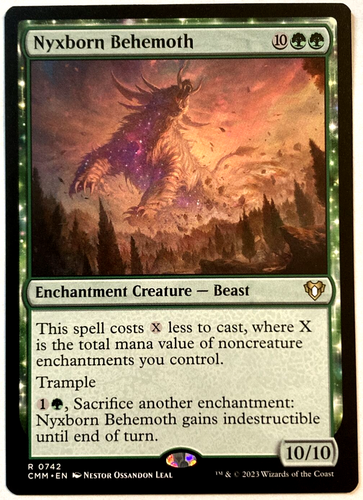 MTG Nyxborn Behemoth Commander Masters 0742 NM Rare | eBay