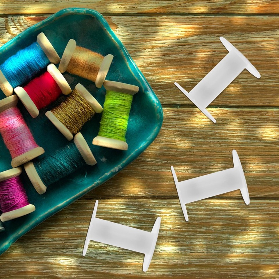 10pcs Portable Bobbins Replaceable Empty Spools Professional Thread ...
