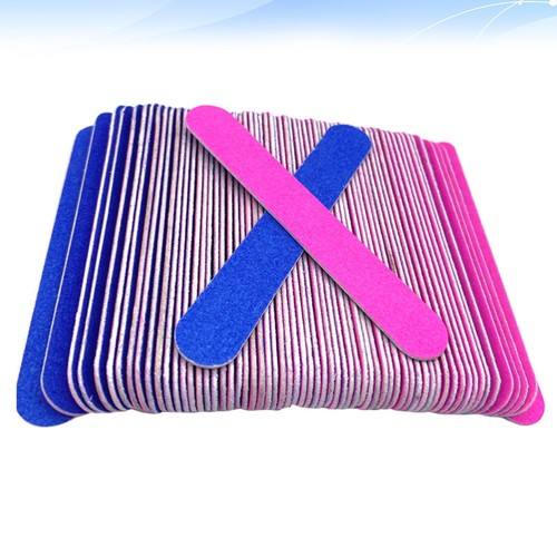 100 Pcs Sandpaper Nail File Care Polishing Tool Treatment Device Files ...
