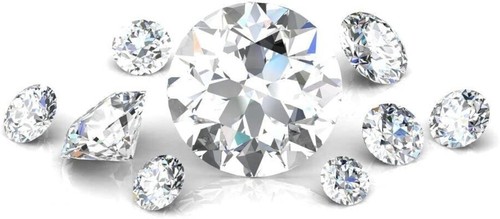 2.30 mm Round Shape White Cubic Zirconia Excellent Loose Stone 1+1 Pcs ...