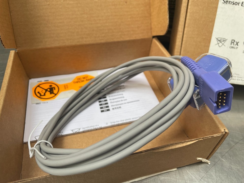 (ONE) OEM Genuine Nellcor DEC-8 SpO2 Extension Cable 9 PIN, 8ft | eBay