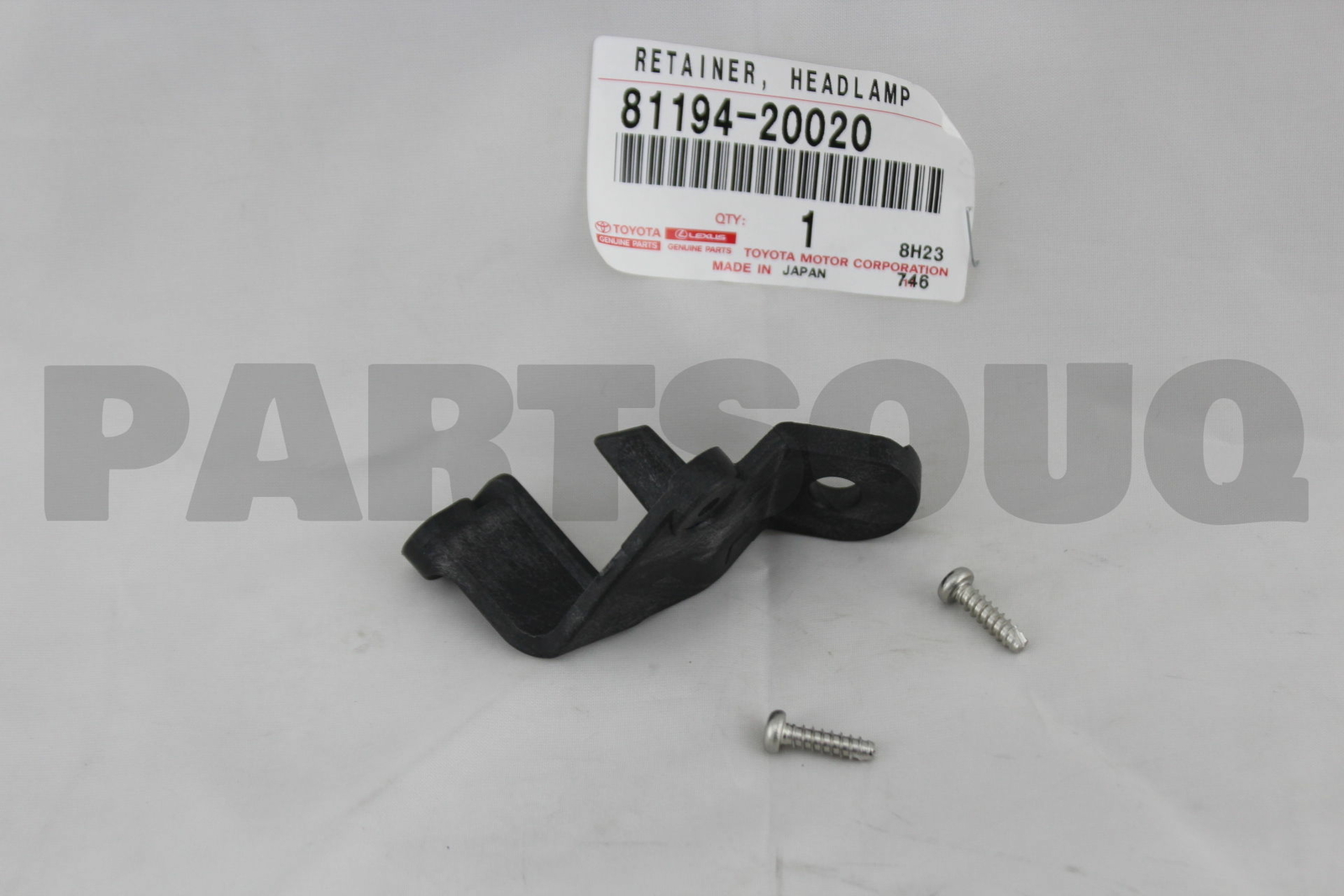 8119420020 Genuine Toyota RETAINER, HEADLAMP PROTECTOR, UPR LH 81194 ...