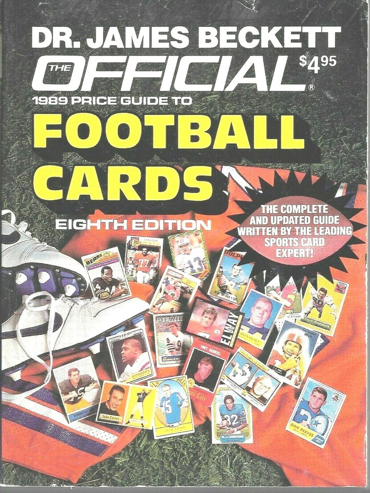 1989 Beckett Football Official Pocket Price Guide 8th Edition Vintage ...