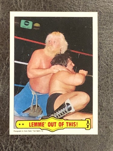1985 Topps WWF Moondog Rex Lemme’ Out Of This! Card #35 NM-MT Rookie RC ...