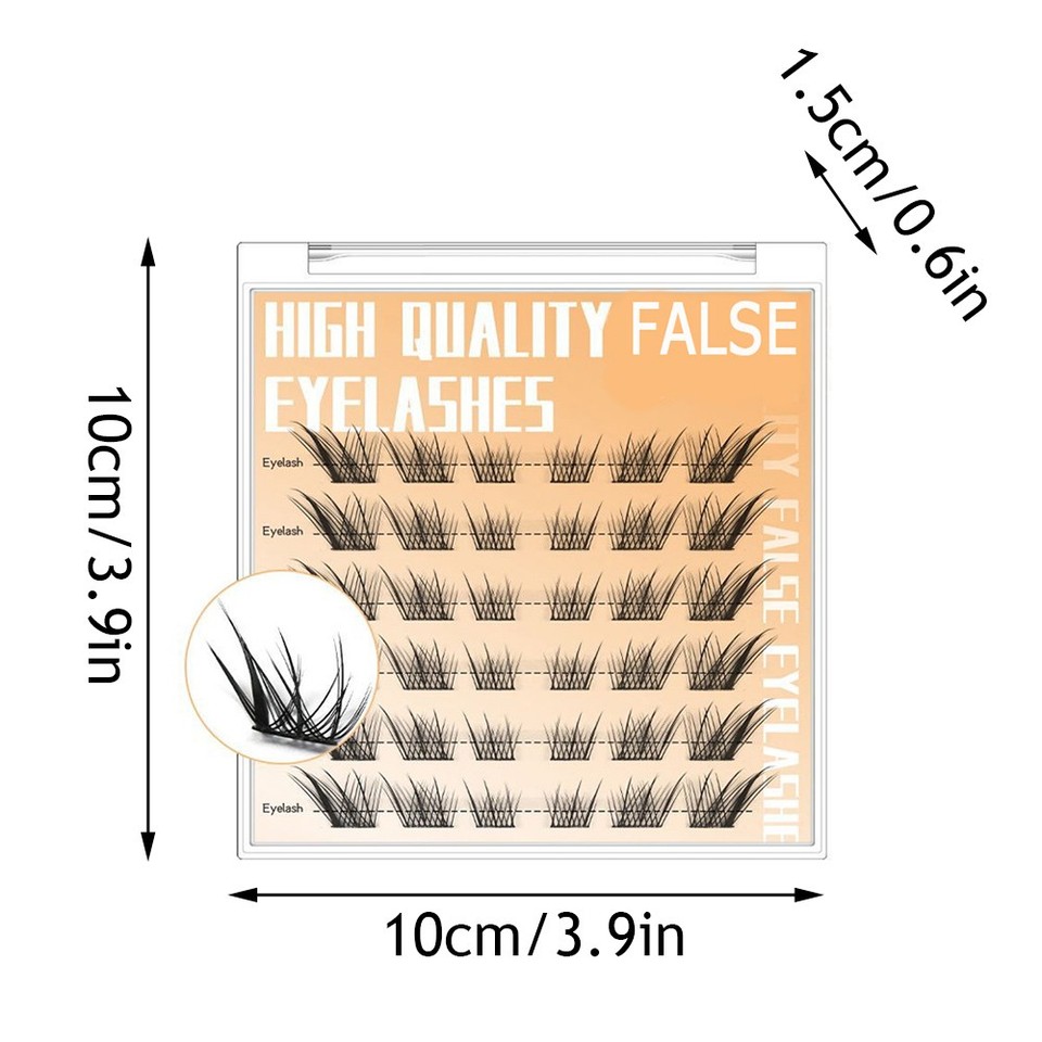 Segmented Lash Extension Clusters Eyelash Glue-Free Eyelash Grafting ...