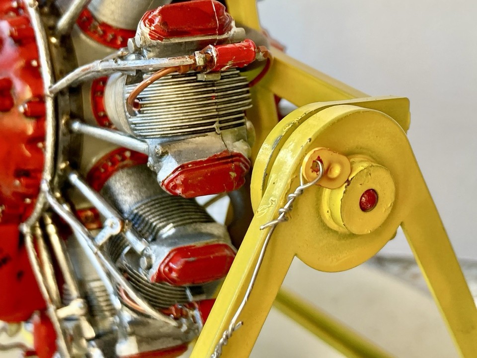 Aircraft Engine Model. Wright Cyclone aircraft engine model 1/12 scale ...