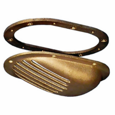 SC-1000 GROCO Bronze Clam Shell Style Hull Strainer w/Mount Ring f/Up ...