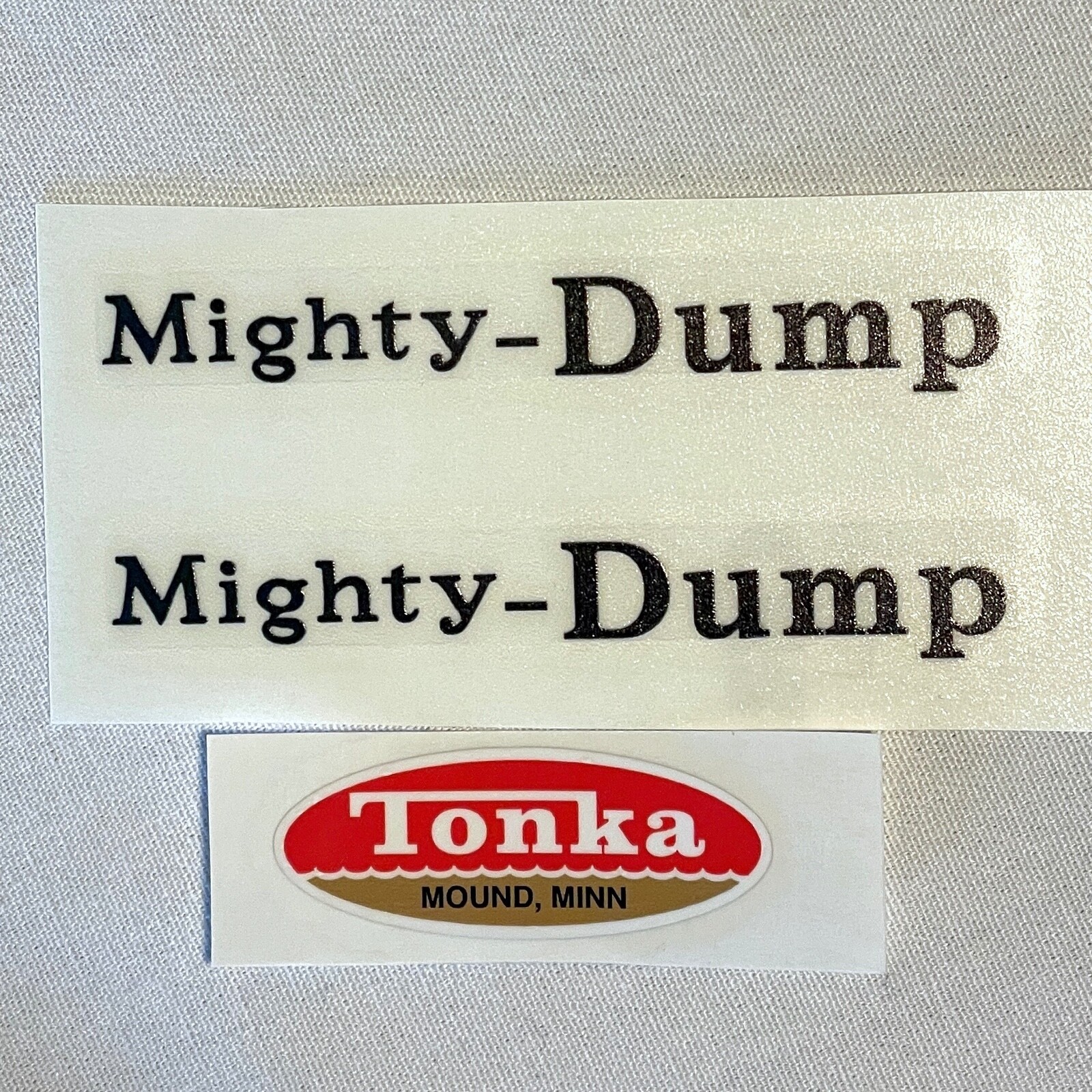 Custom Replacement Cab Decals '67-'69 #2900 #3900 Mighty Dump Tonka ...
