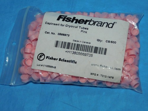 FISHERBRAND 0566973 CAPINSERT FOR CRYOVIAL TUBES PINK QTY 500 | eBay