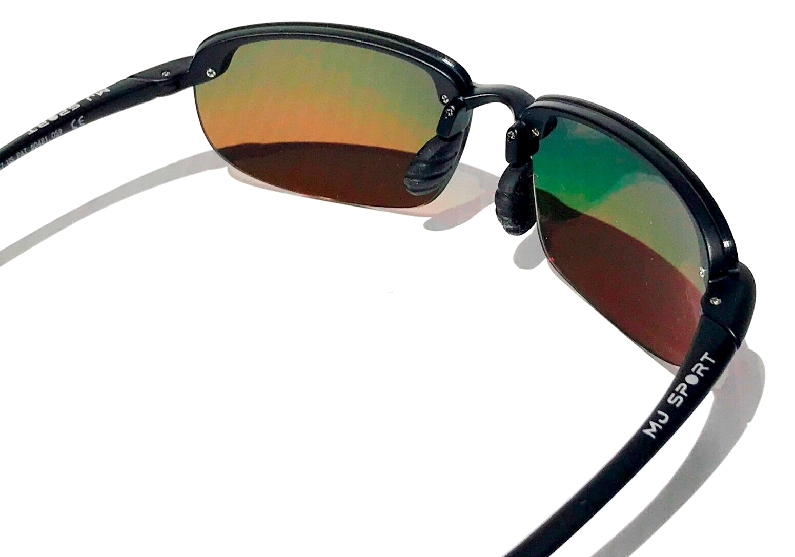 NEW Maui Jim HOOKIPA Matte Black POLARIZED Lava Ruby Lens Sunglass ...