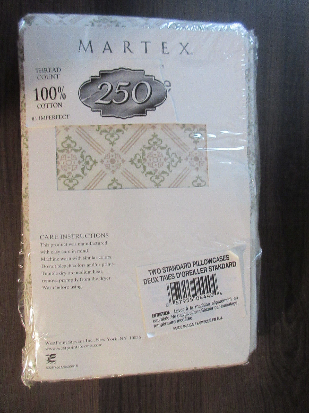 Martex Thread Count 250 100% Cotton Two Standard Pillowcases | eBay