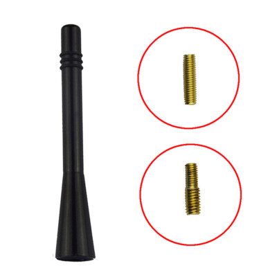 Car Stubby Short Antenna Aerial AM/FM Radio Mast + 2Pcs Screw Car Radio ...