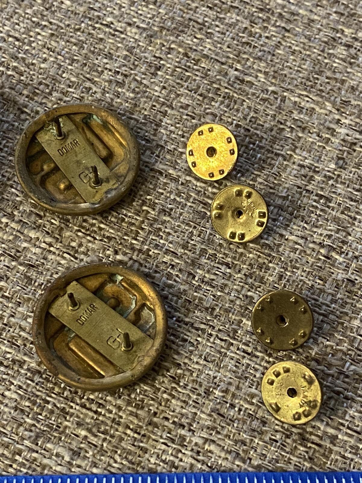 Pair Of US Army Enlisted US Collar Discs Disks Solar INV3608 | eBay