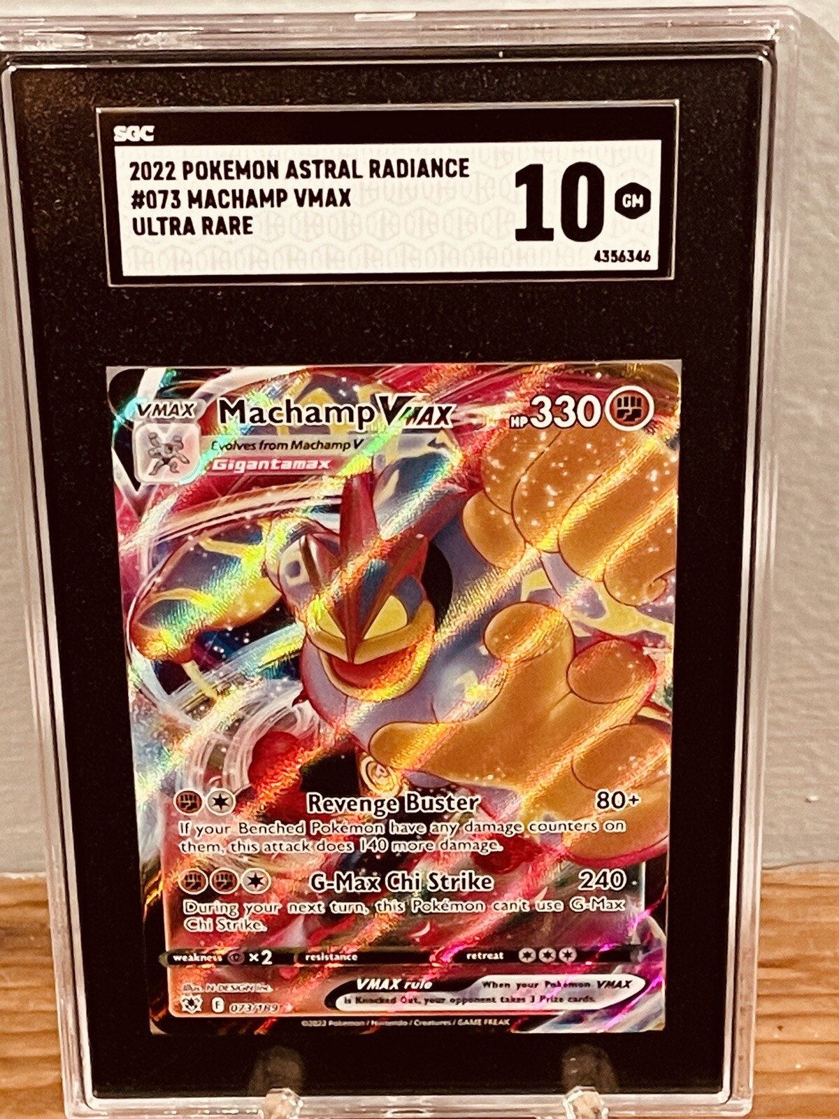 Pokémon TCG Machamp VMAX Sword & Shield - Astral Radiance 073/189 Holo ...