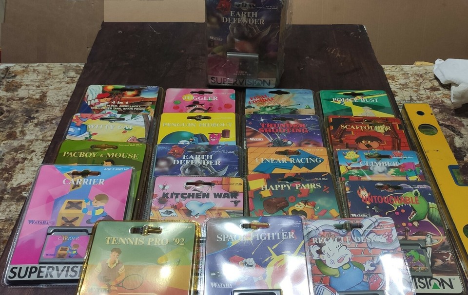 19 GAMES SUPERVISION WATARY WATARA FACTORY SEALED LOT OF CARTRIDGE ...