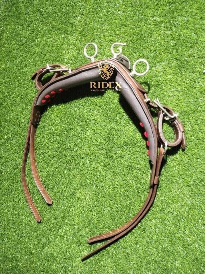 High Quality Leather heavy Driving Horse Harness Set All Sizes & Color ...