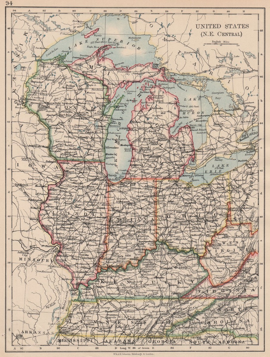 Detailed Map Of West Michigan West Michigan Area Schools | Jaqua