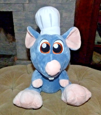 Disney Pixar Big Feet Plush 16" Ratatouille Chef Remy Cooking Rat From ...