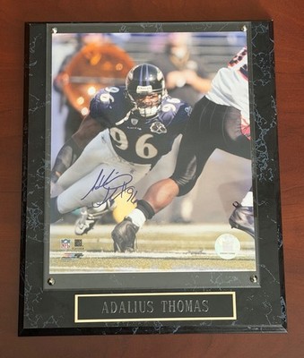 Autographed Adalius Thomas Baltimore Ravens Photo Plaque | eBay