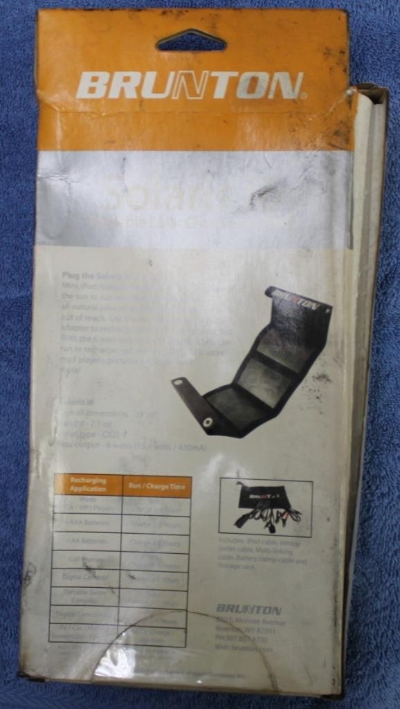 Brunton Solaris i6 Foldable Solar Charger for iPod & Small Electronics ...