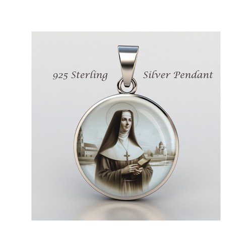 Saint Maria Soledad Not 925 Sterling Silver Christian Medal | eBay
