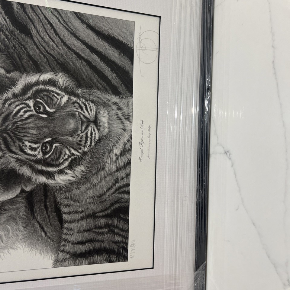 Gary Hodges Bengal Tigress and Cub Canvas Art | eBay UK