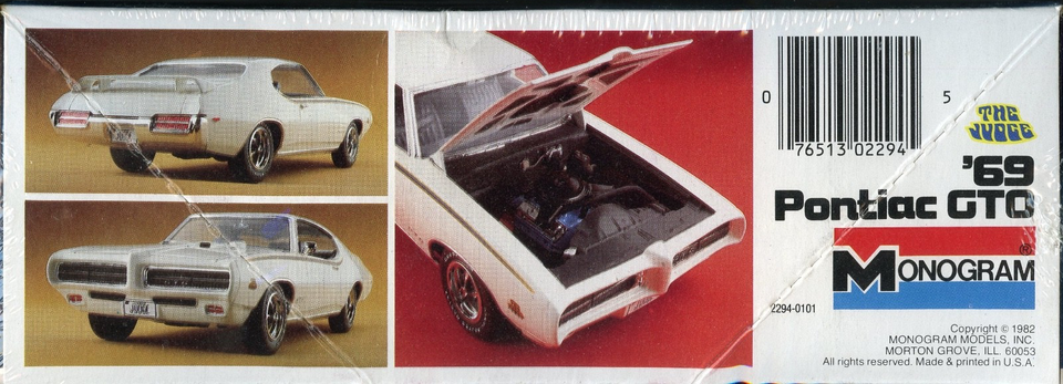 Monogram 1969 '69 Pontiac GTO The Judge Plastic Model Car Kit 1:24 ...