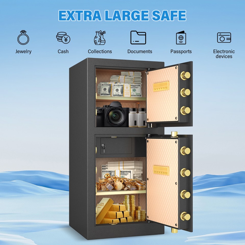 47.24' Extra Large Home Safe Box, 13.8Cub Heavy Duty Big Safe with ...
