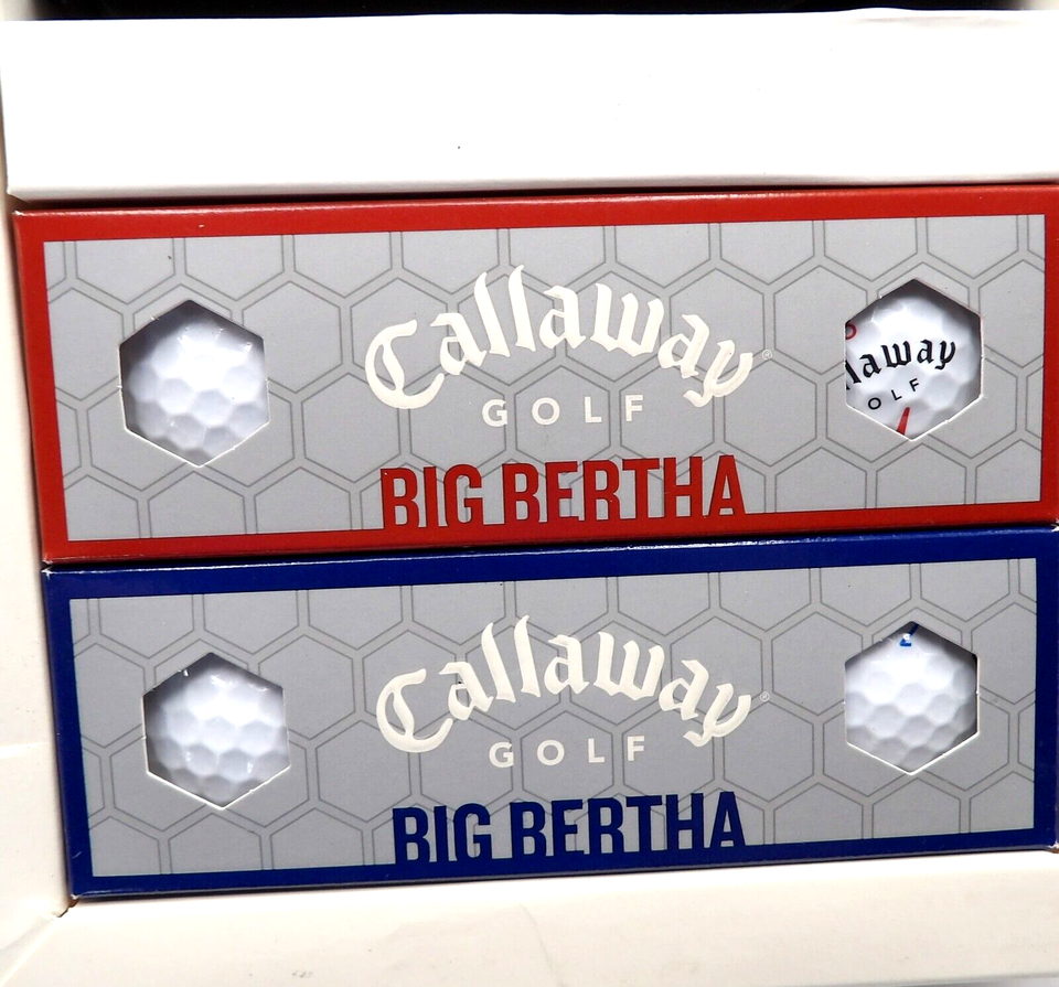 2004 CALLAWAY GOLF GIFT VALUABLES POUCH & 6 BIG BERTHA BALLS BUNDLE NEW ...