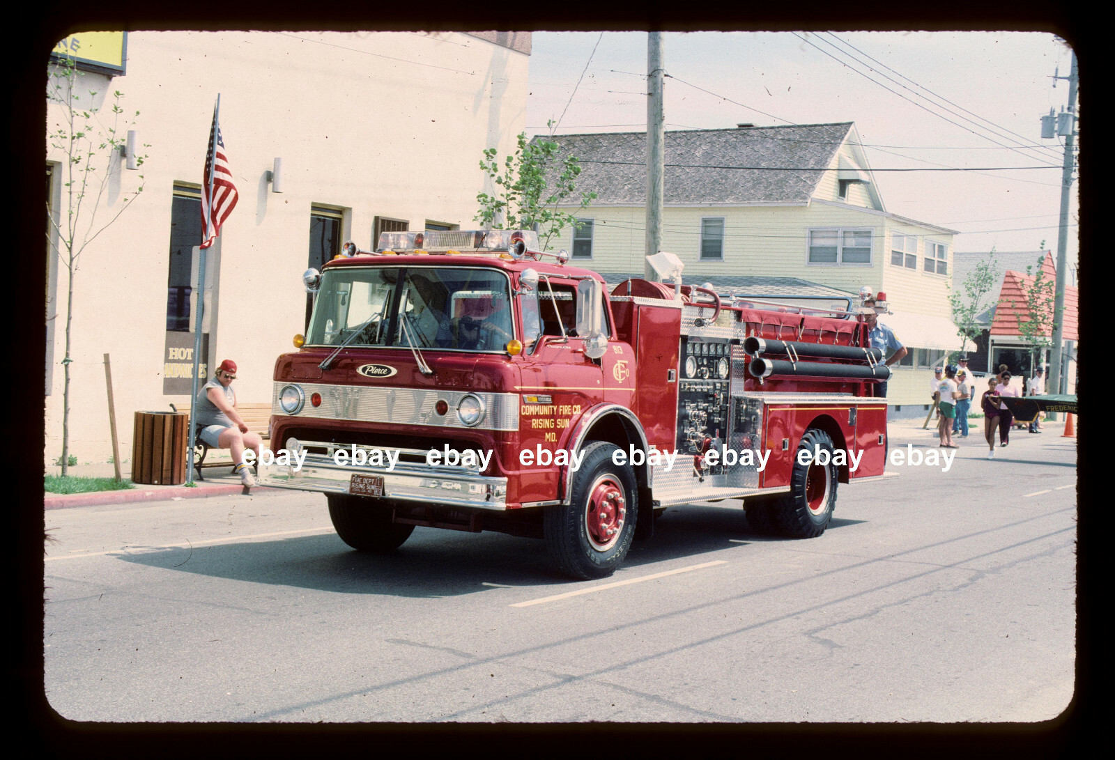 Rising Sun MD Ford C Pierce pumper Fire Apparatus Slide | eBay