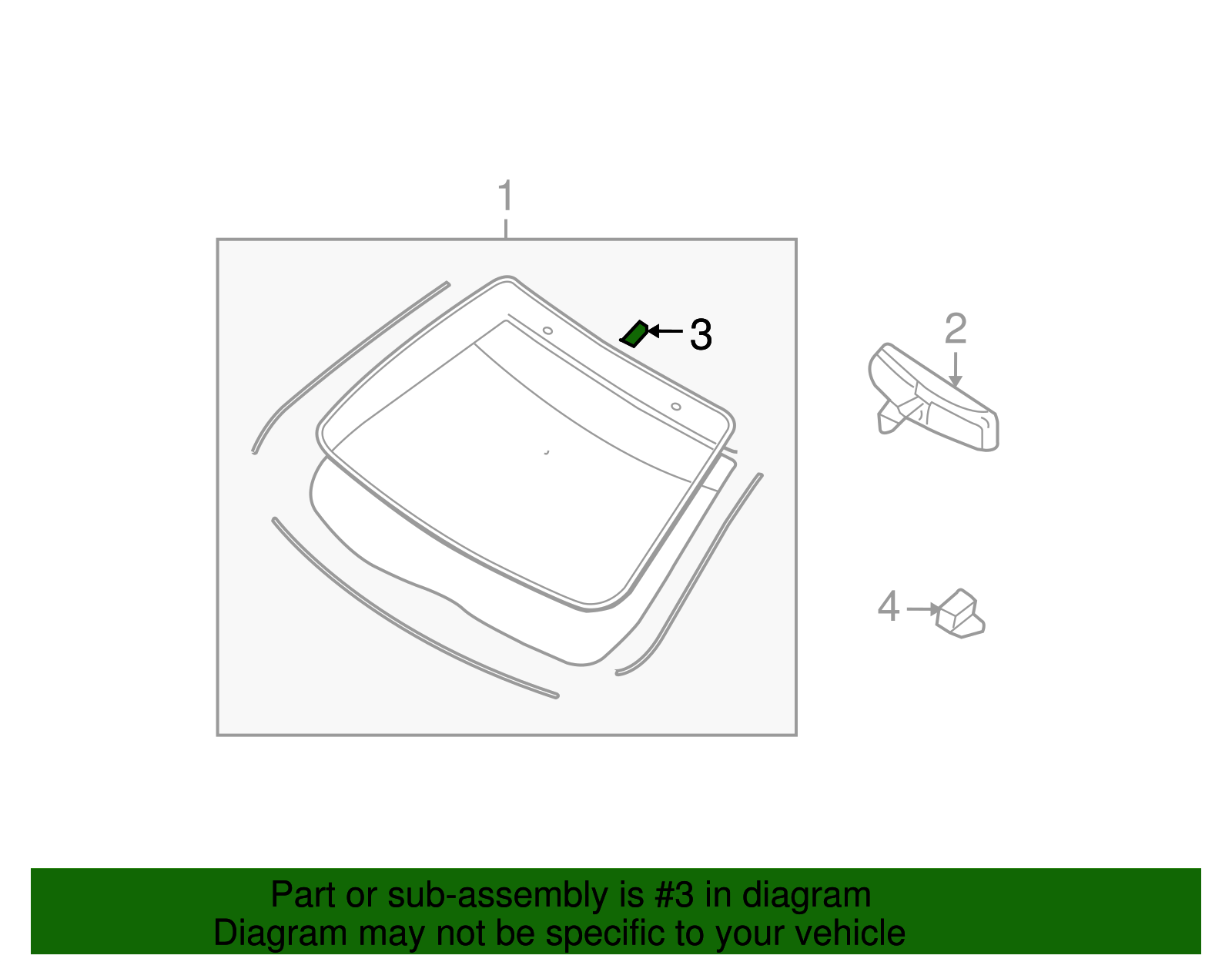 Ford OEM Windshield-mirror Inside Bracket F7AZ17698BA for sale online ...